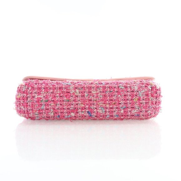 CHANEL | Bags | Chanel Medium Pink Tweed Cc Filigree Flap | Poshmark